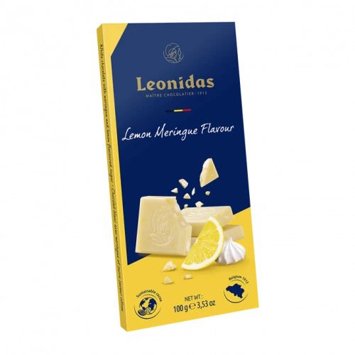 Tablette Chocolat Blanc meringue citron Leonidas - Leonidas Express